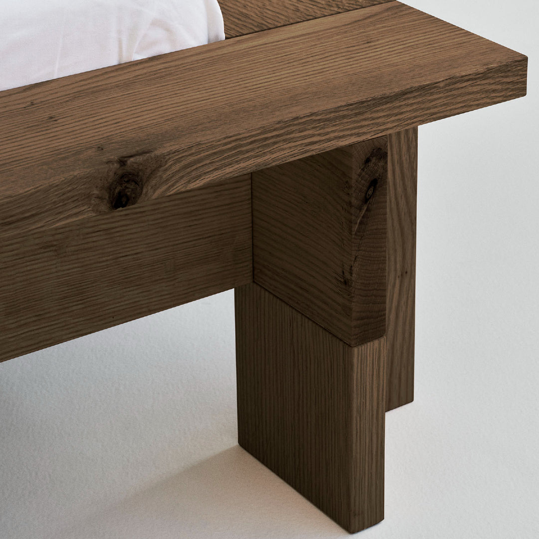 RYE Sleep Hem Bed Frame | Smoked Red Oak | RAASTED
