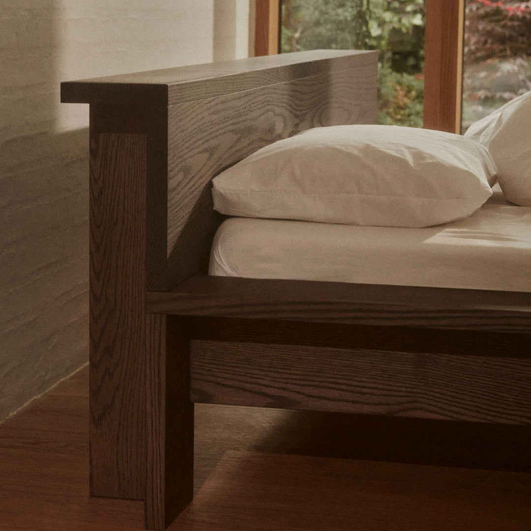 RYE Sleep Hem Bed Frame | Smoked Red Oak | RAASTED