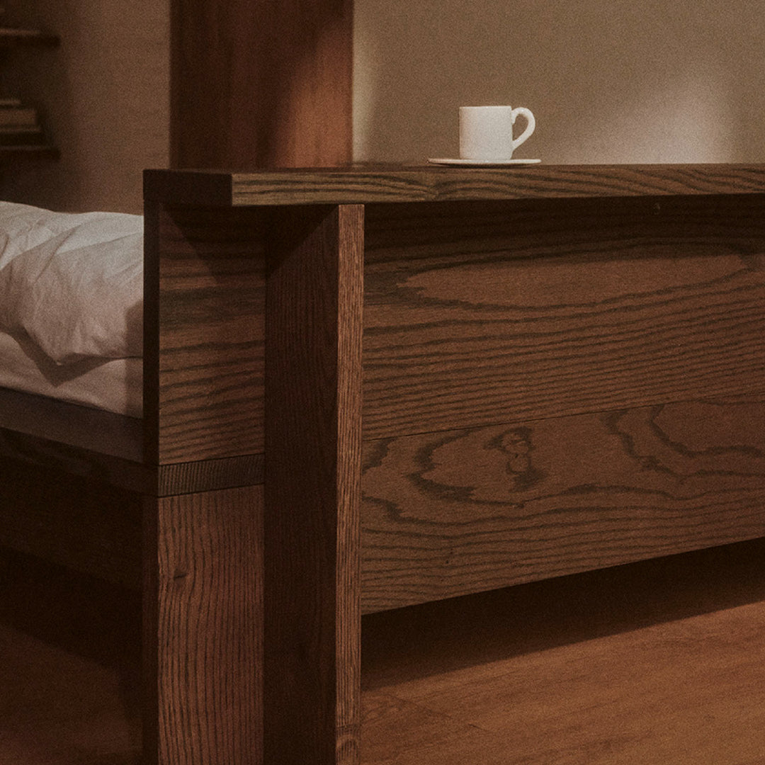 RYE Sleep Hem Bed Frame | Smoked Red Oak | RAASTED